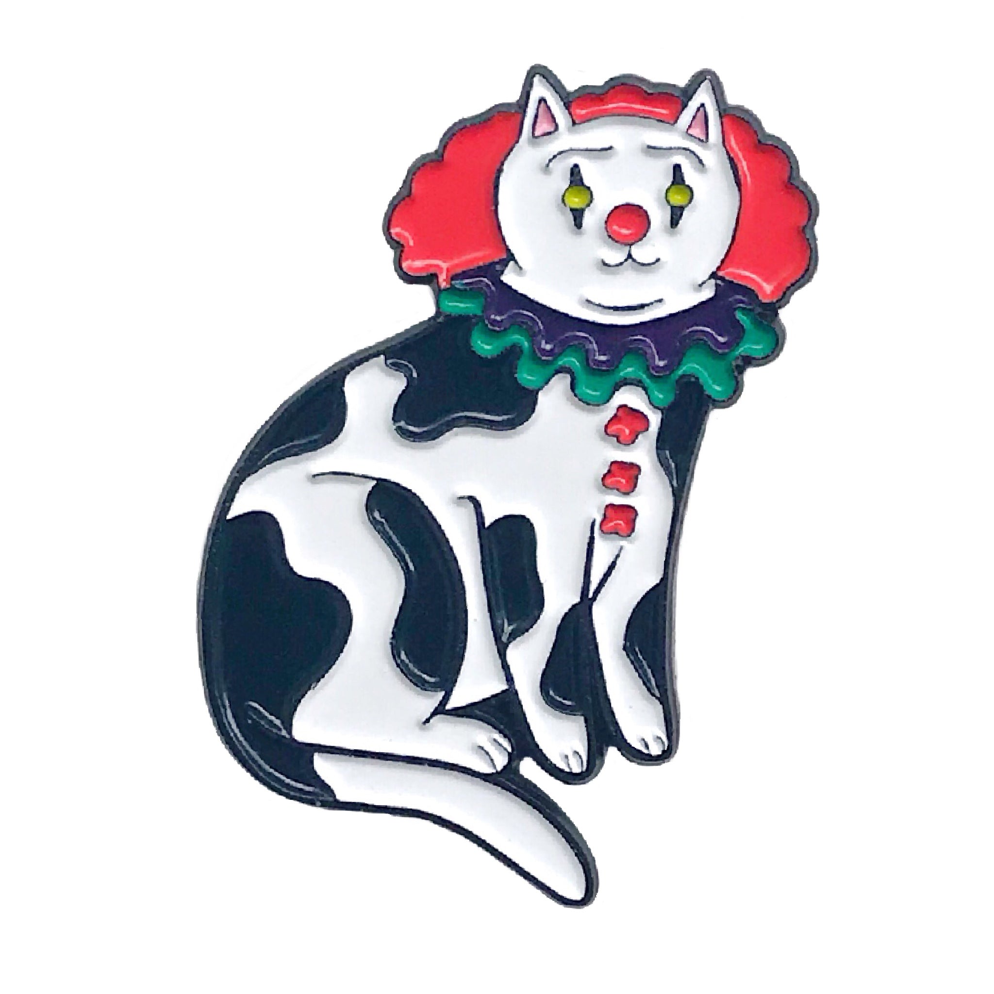 Pennywise the Clown Cat Enamel Pin – Danielle V Designs